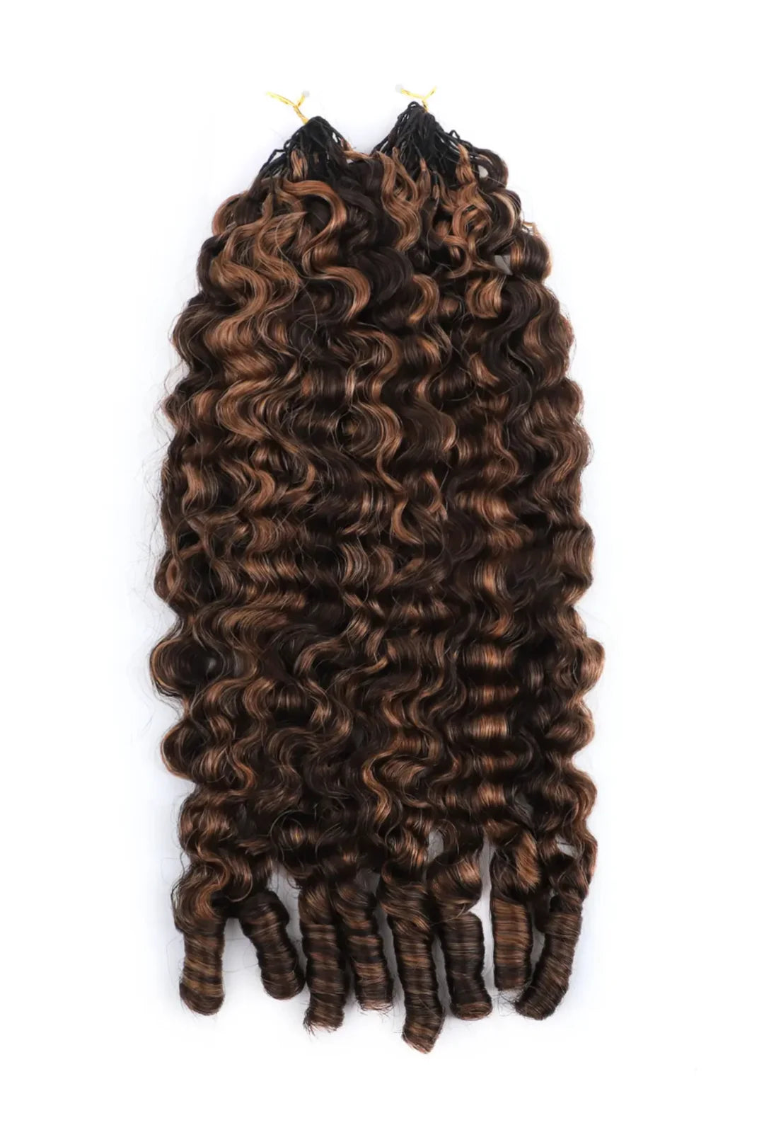 #4/30 Mixed Color Burmese Curly with Spiral Curls Crochet Miracle Knot ...